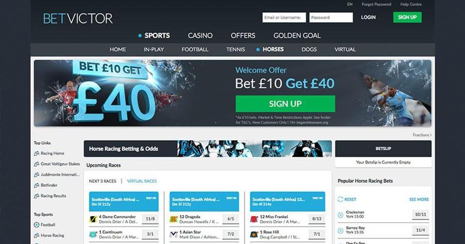BetVictor Horse Racing Review 2021 - FREE £40 Bet