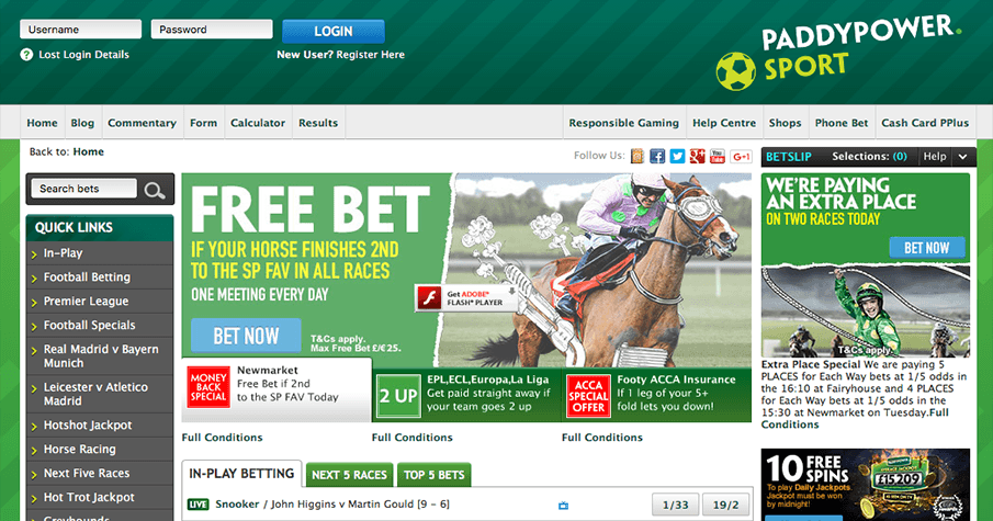 Paddy Power UK Review 2021 - Top Horse Racing Bookmaker